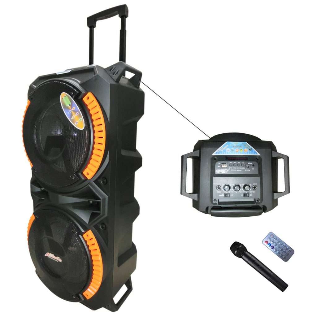 Equipo de Sonido Bocina Bluetooth 8″ con Micrófono - Royaltexsa